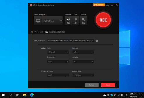 Scarica IObit Screen Recorder per registrare gratuitamente lo schermo PC