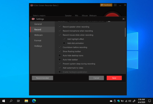 The best free screen recorder - IObit Screen Recorder records your ...