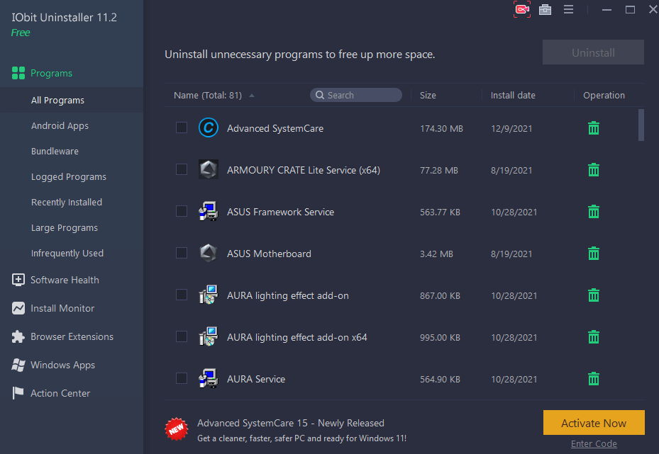 IObit Uninstaller 11 - Powerful Uninstaller to Remove Plug-ins & Apps ...