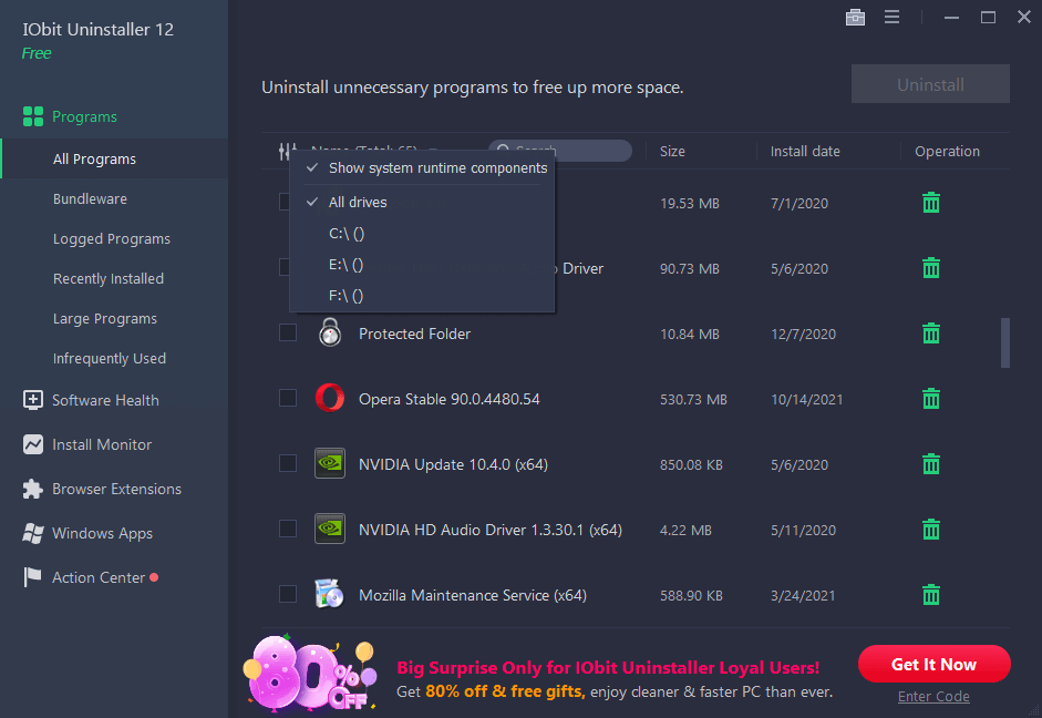 IObit Uninstaller - Poderoso para Remover Plugins & Apps - IObit